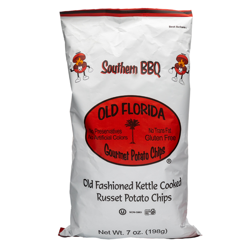 Southern BBQ Potato Chips - 7 oz - Old Florida Gourmet Products